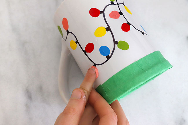 Christmas Fingerprint Mugs - The Best Ideas for Kids