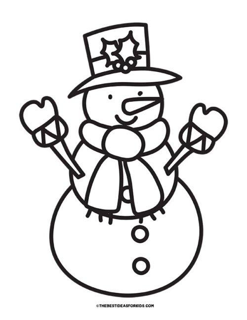 Snowman Template (Free Printables) - The Best Ideas for Kids
