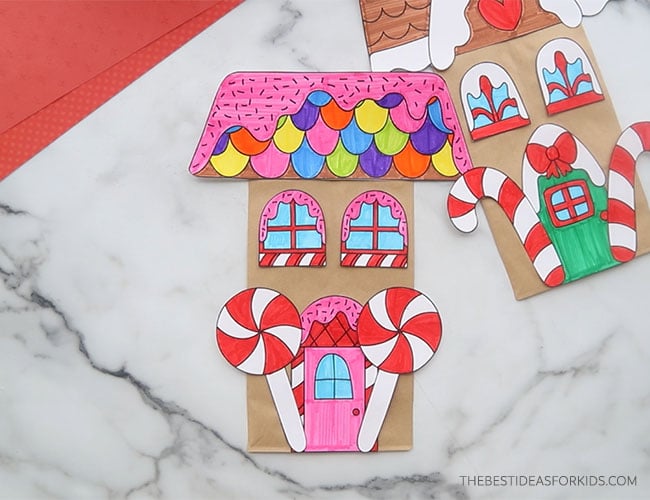 Paper Bag Gingerbread House - The Best Ideas for Kids