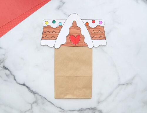 Paper Bag Gingerbread House - The Best Ideas for Kids