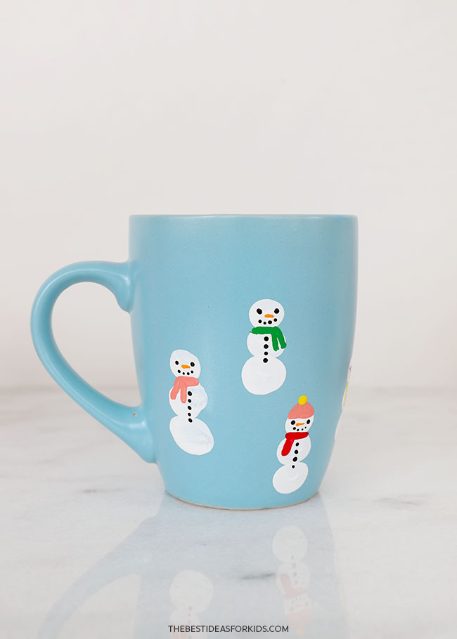 Christmas Fingerprint Mugs - The Best Ideas for Kids