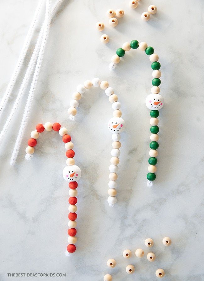 Wood Bead Candy Cane - The Best Ideas for Kids
