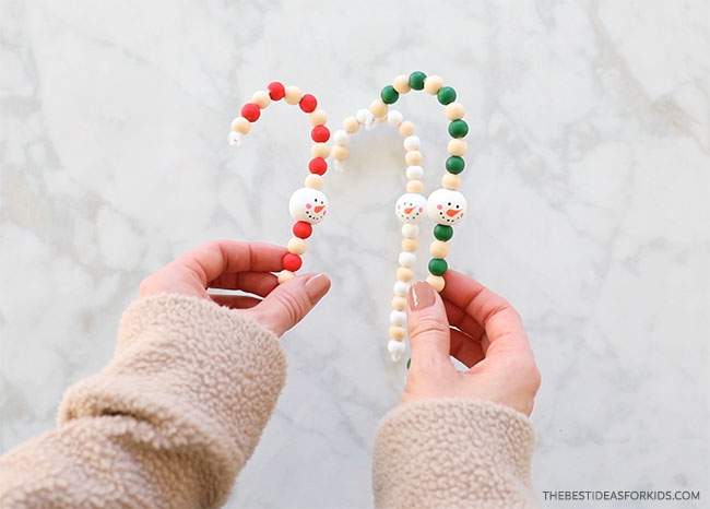 Wood Bead Candy Cane - The Best Ideas for Kids