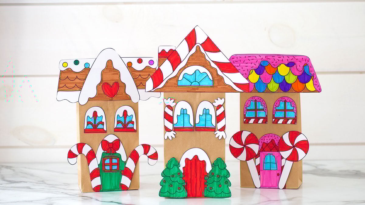 Paper Bag Gingerbread House - The Best Ideas for Kids