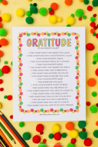 Gratitude Scavenger Hunt - The Best Ideas for Kids