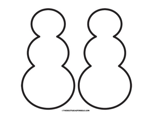 Snowman Template (Free Printables) - The Best Ideas for Kids