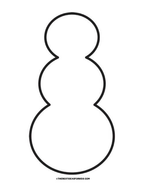 Snowman Template (Free Printables) - The Best Ideas for Kids