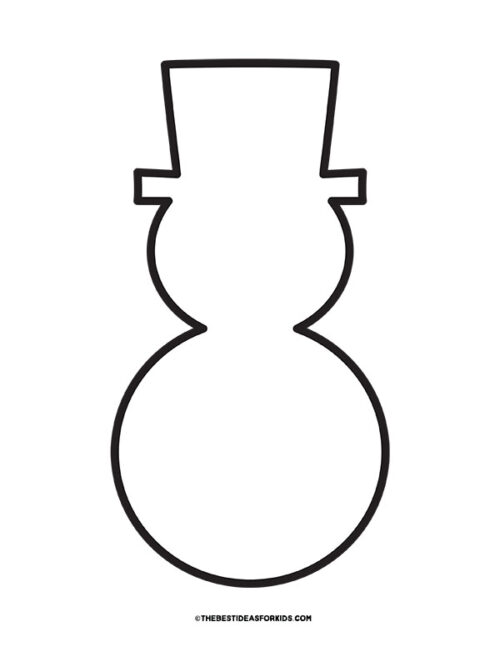 Snowman Template (Free Printables) - The Best Ideas for Kids