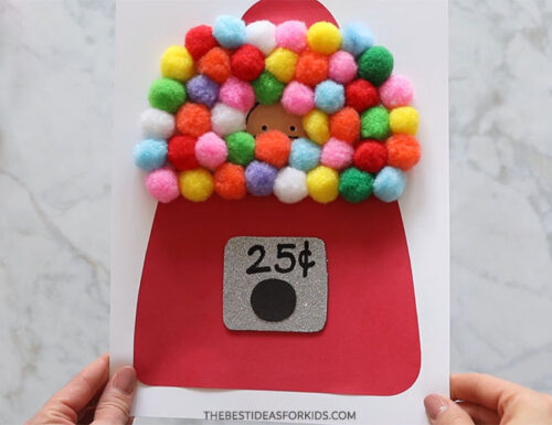 Gumball Machine Turkey Disguise (Free Template) - The Best Ideas for Kids