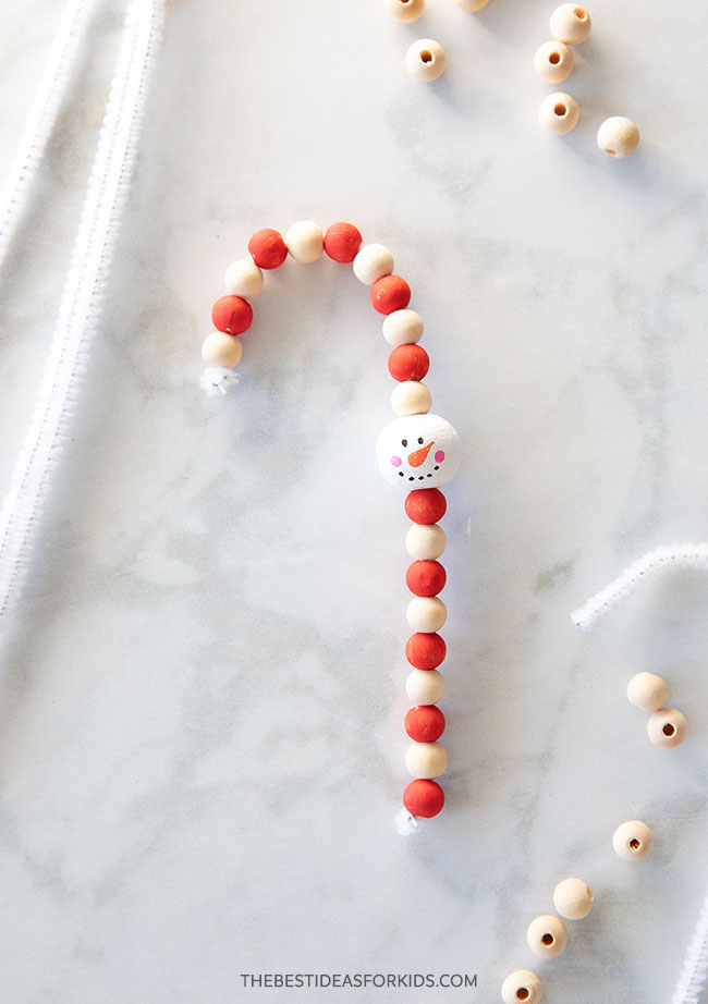 Wood Bead Candy Cane - The Best Ideas for Kids
