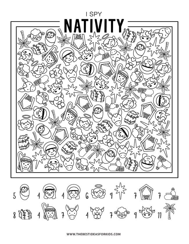 I Spy Nativity (Free Printable) - The Best Ideas for Kids