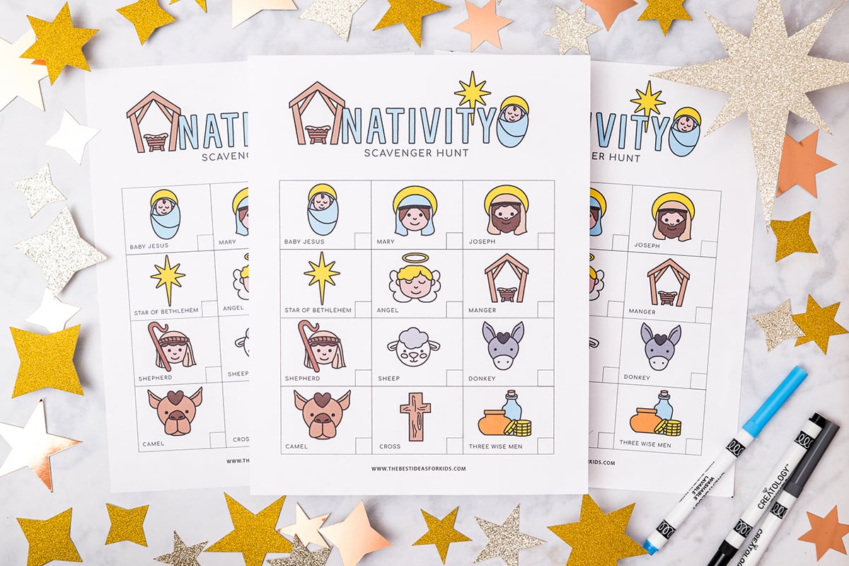 Nativity Scavenger Hunt (Free Printable) - The Best Ideas for Kids