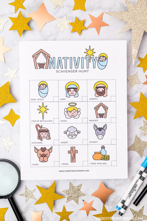 Nativity Scavenger Hunt (Free Printable) - The Best Ideas for Kids