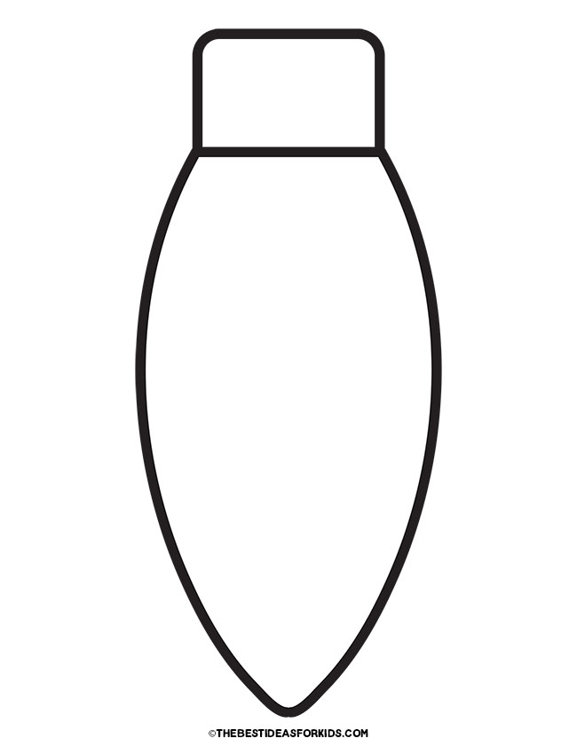 Christmas Light Template (Free Printables) - The Best Ideas for Kids