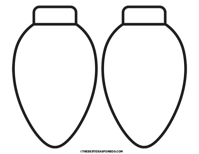 Christmas Light Template (Free Printables) - The Best Ideas for Kids