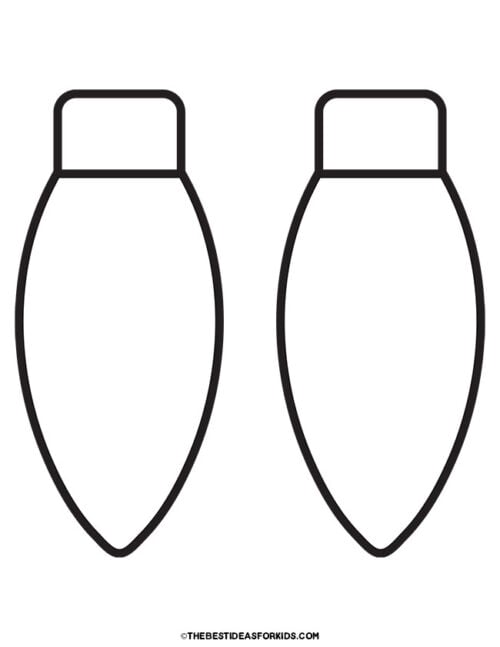 Christmas Light Template (Free Printables) - The Best Ideas for Kids