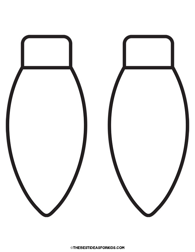 Christmas Light Template (Free Printables) - The Best Ideas for Kids