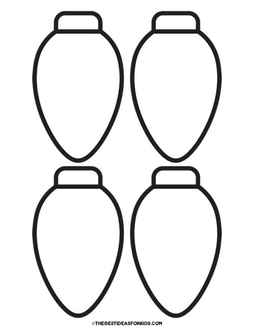 Christmas Light Template (Free Printables) - The Best Ideas for Kids