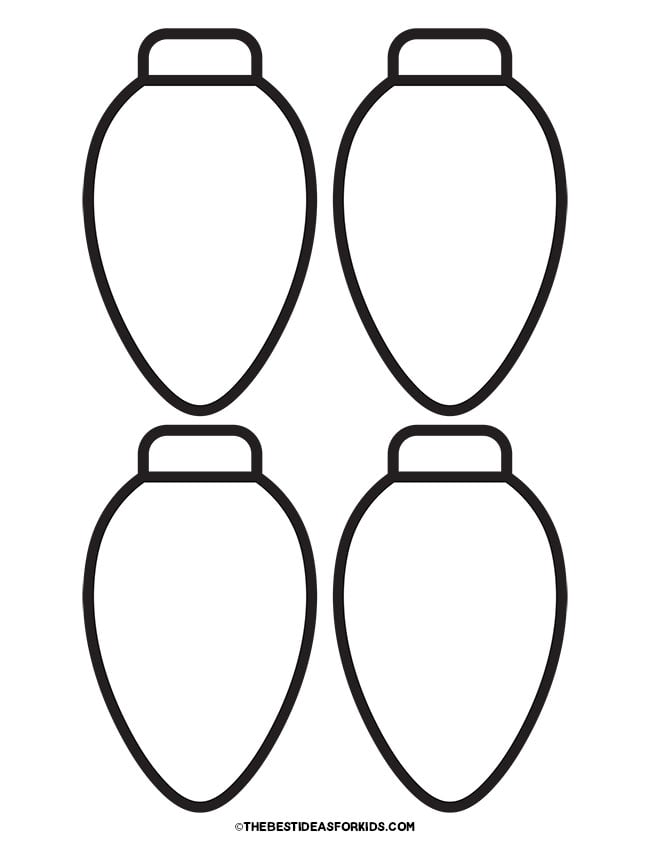 Christmas Light Template (Free Printables) - The Best Ideas for Kids
