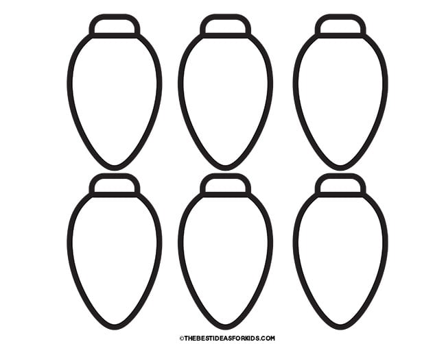 Christmas Light Template (Free Printables) - The Best Ideas for Kids