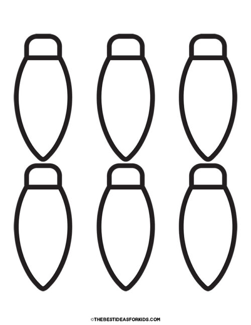 Christmas Light Template (Free Printables) - The Best Ideas for Kids