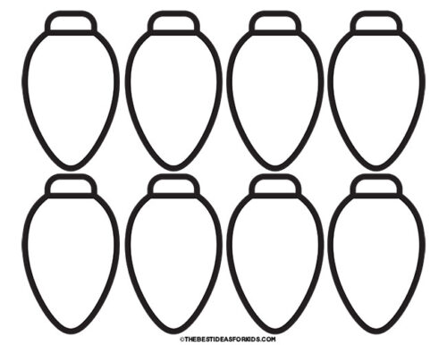 Christmas Light Template (Free Printables) - The Best Ideas for Kids