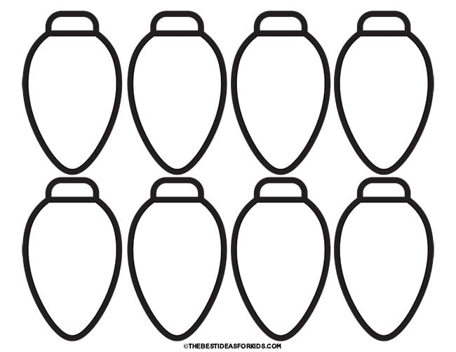 Christmas Light Template (Free Printables) - The Best Ideas for Kids