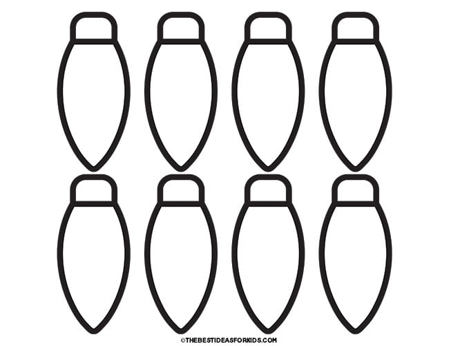 Christmas Light Template (Free Printables) - The Best Ideas for Kids