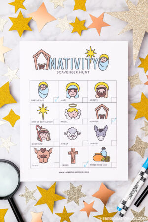 Nativity Scavenger Hunt (Free Printable) - The Best Ideas for Kids
