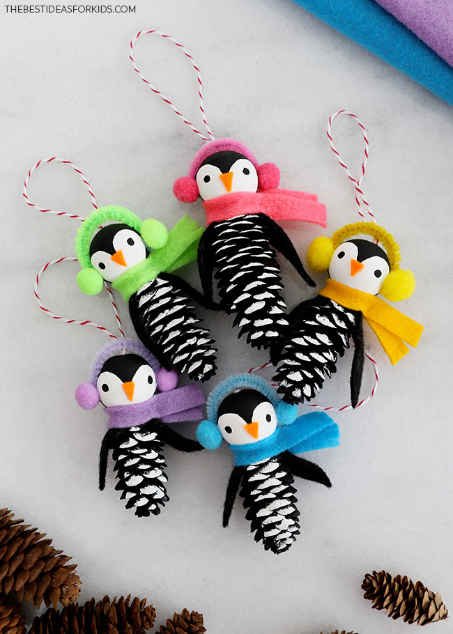 Pine Cone Penguin - The Best Ideas for Kids