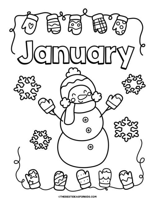 January Coloring Pages (Free Printables) - The Best Ideas for Kids