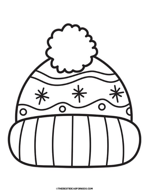 Winter Hat Template (Free Printables) - The Best Ideas for Kids