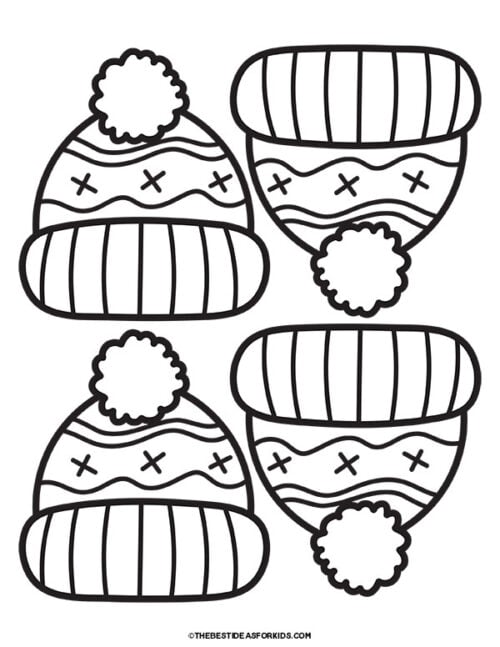 Winter Hat Template (Free Printables) - The Best Ideas for Kids