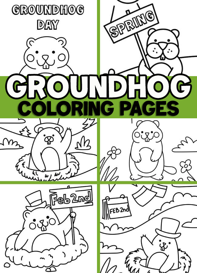 Groundhog Coloring Pages - The Best Ideas for Kids