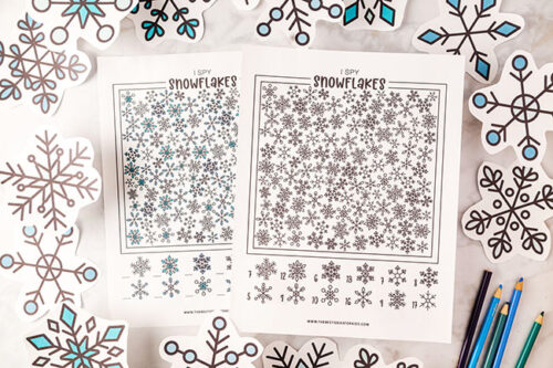 Snowflake I Spy (Free Printables) - The Best Ideas for Kids