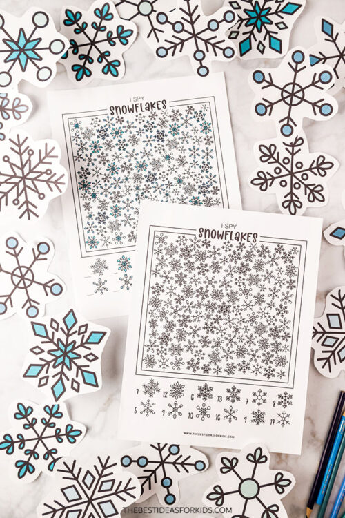Snowflake I Spy (Free Printables) - The Best Ideas for Kids