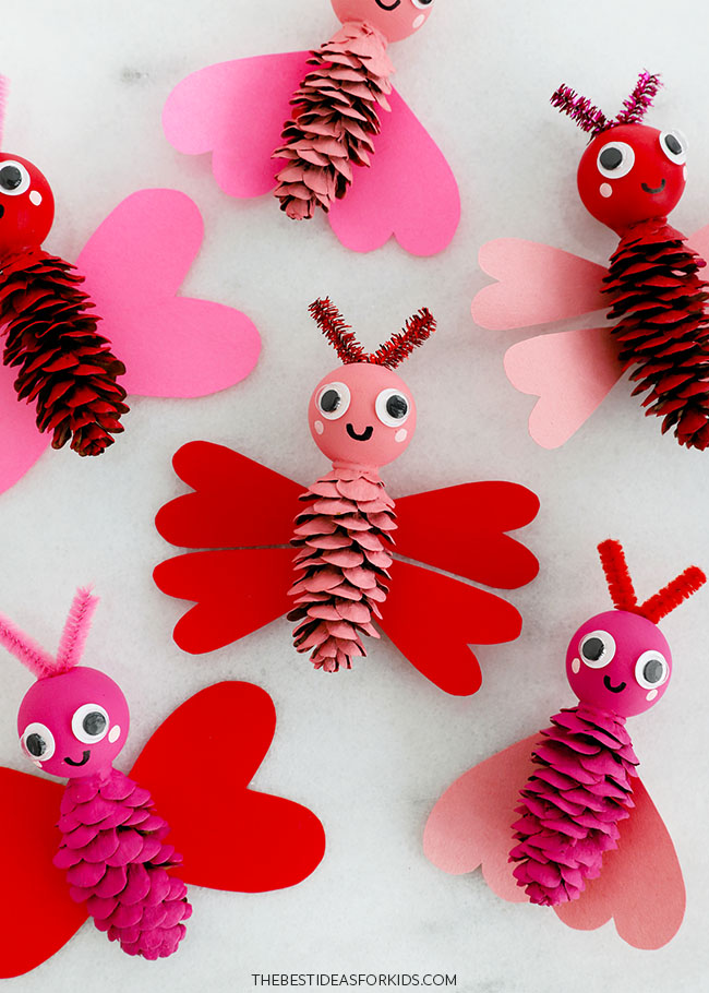 Pine Cone Love Bugs - The Best Ideas for Kids