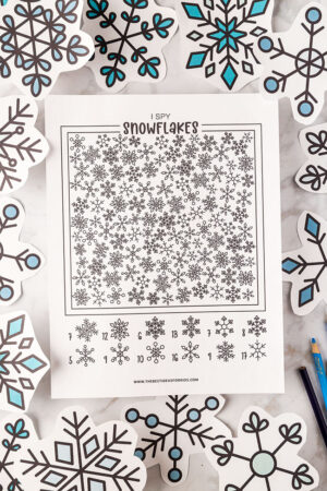 Snowflake I Spy (Free Printables) - The Best Ideas for Kids