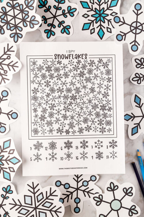 Snowflake I Spy (Free Printables) - The Best Ideas for Kids