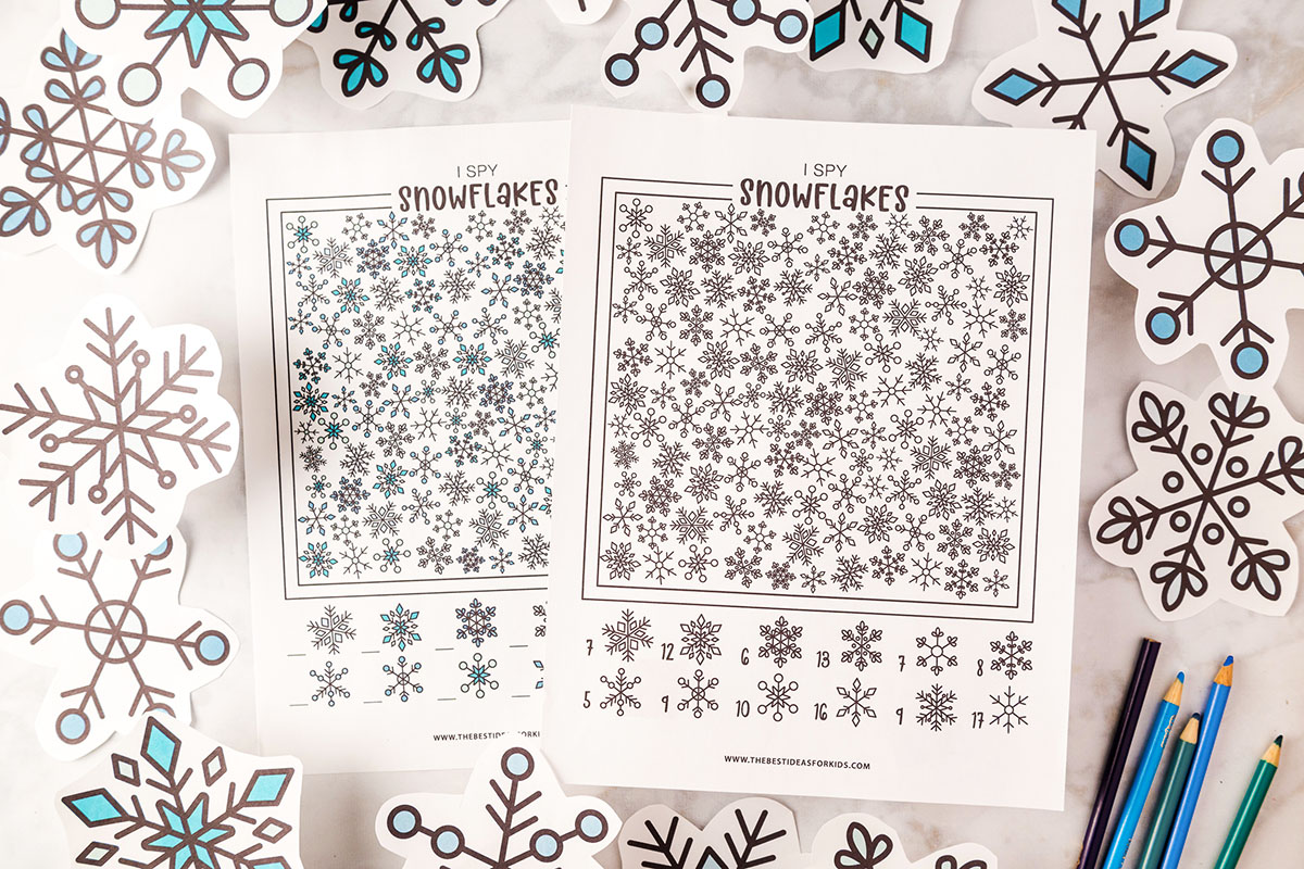 Paper Snowflake Wreath (Free Template) - The Best Ideas for Kids