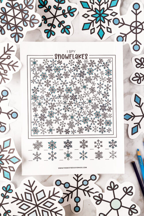 Snowflake I Spy (Free Printables) - The Best Ideas for Kids