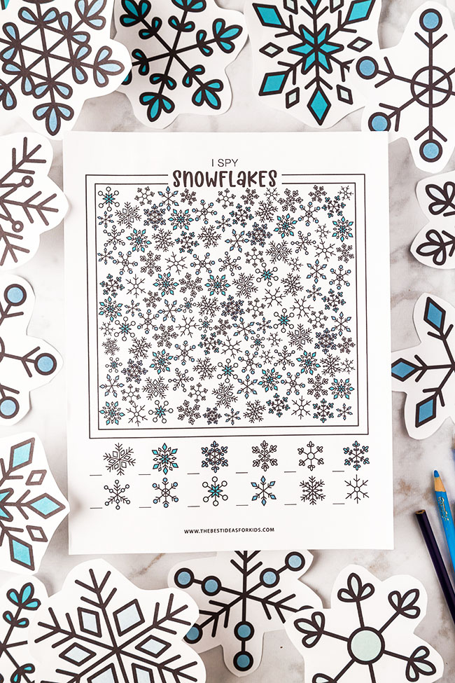 Snowflake I Spy (Free Printables) - The Best Ideas for Kids