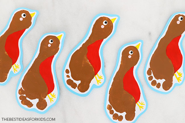 Robin Footprint - The Best Ideas for Kids