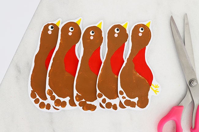 Robin Footprint - The Best Ideas for Kids