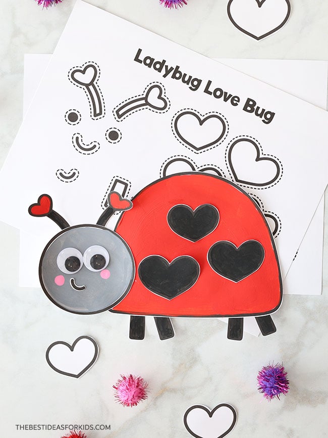 Love Bug Crafts (Free Templates) - The Best Ideas for Kids