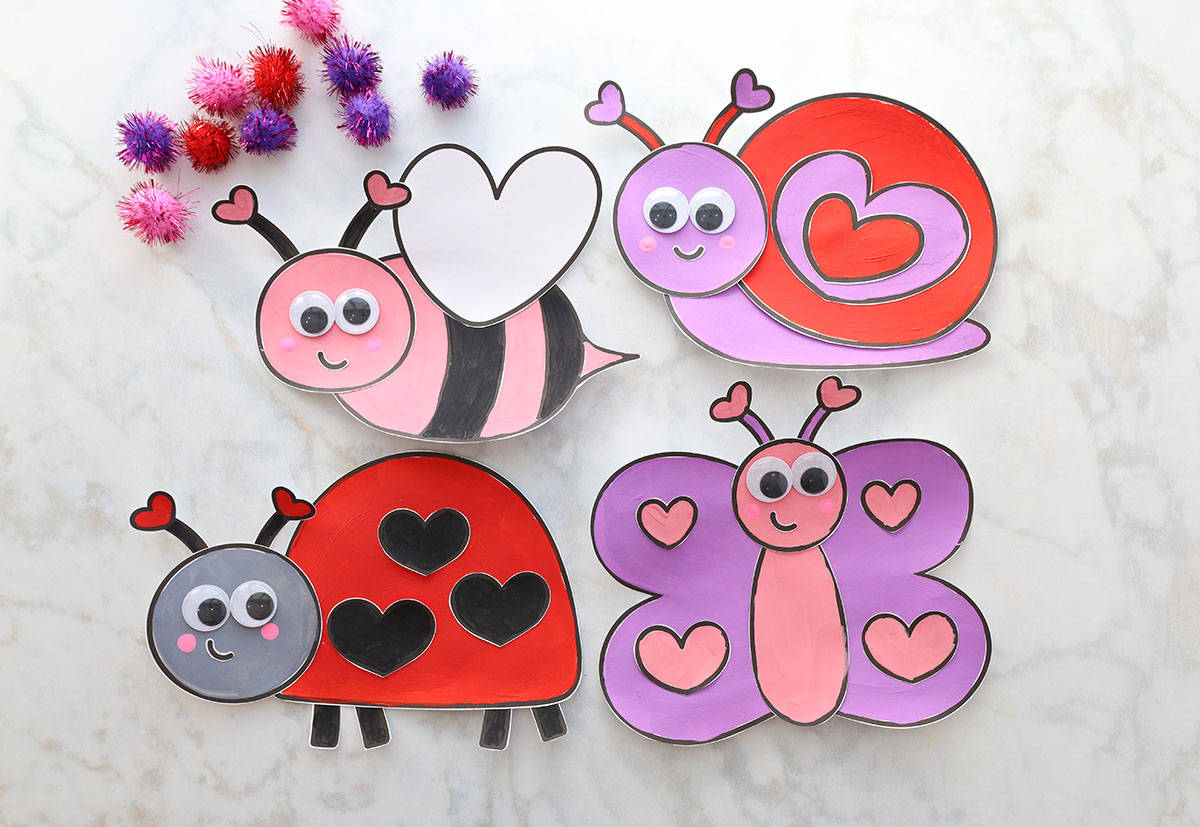 Love Bug Crafts (Free Templates) - The Best Ideas for Kids