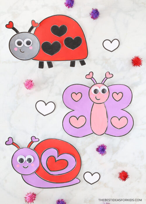 Love Bug Crafts (Free Templates) - The Best Ideas for Kids