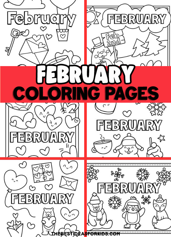 February Coloring Pages (Free Printables) - The Best Ideas for Kids