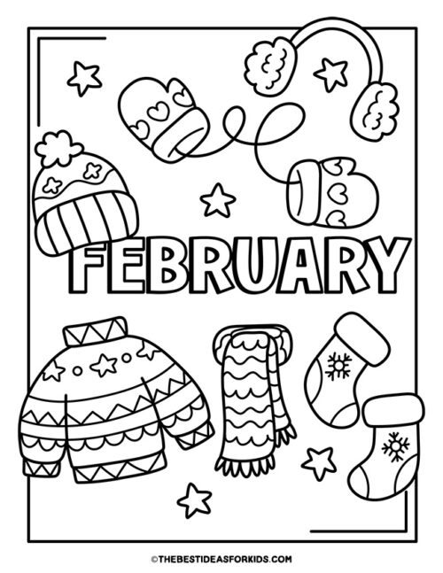 February Coloring Pages (Free Printables) - The Best Ideas for Kids