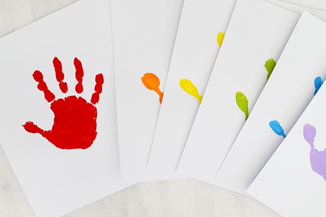 Rainbow Handprint - The Best Ideas for Kids